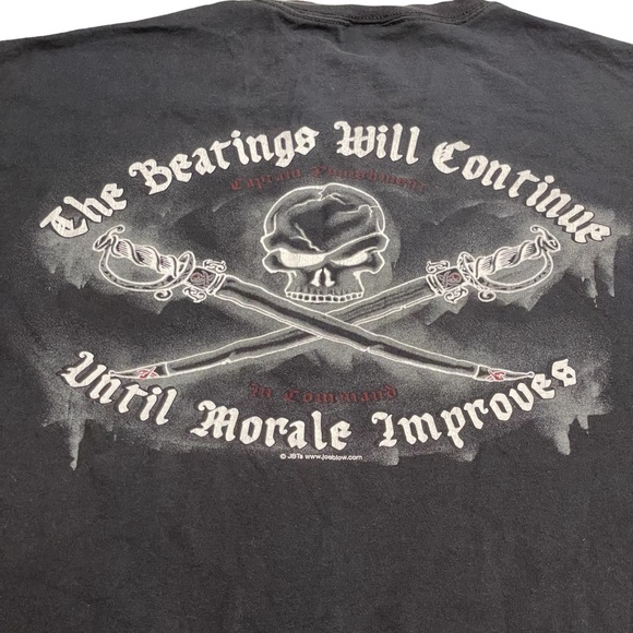 Joe Blow | Shirts | Vintage Captain Punishment The Beatings Will ...